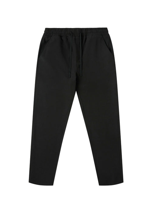 Seersucker Trouser In Black – Prévu Studio